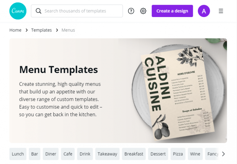 How to Design a Menu Easily Using These Online Menu Generators