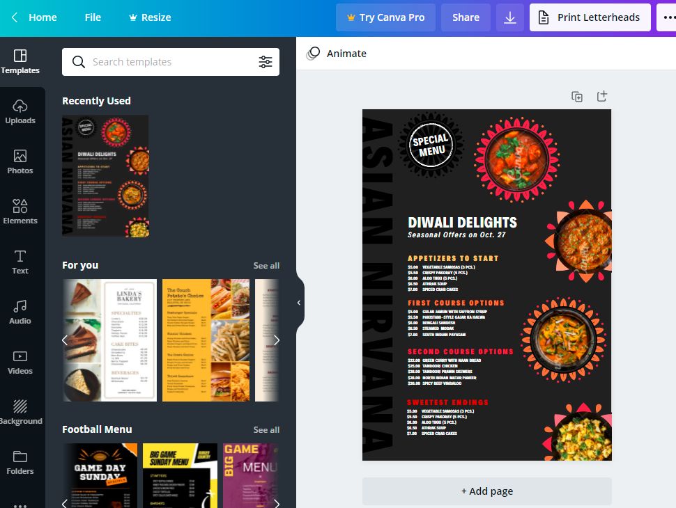 How to Design a Menu Easily Using These Online Menu Generators